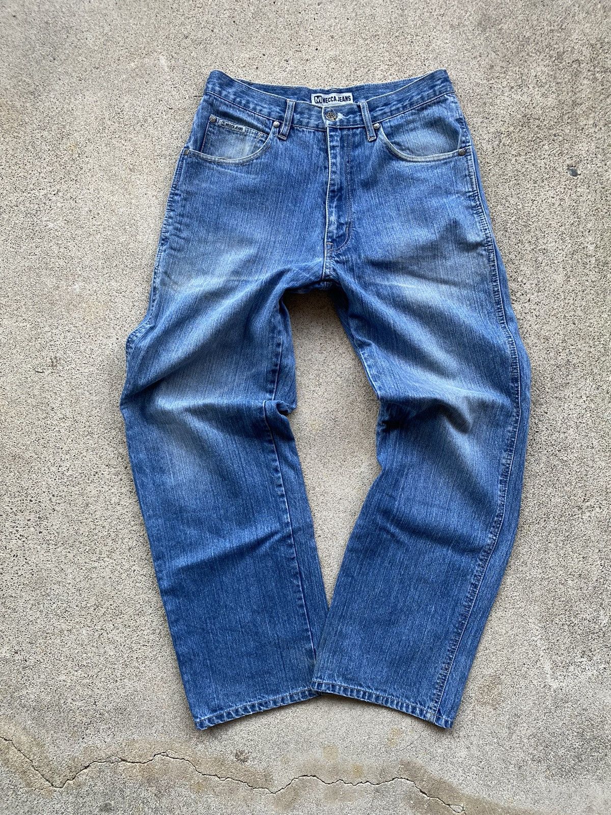 Mecca × Streetwear × Vintage Y2K Mecca baggy denim jeans pants | Grailed