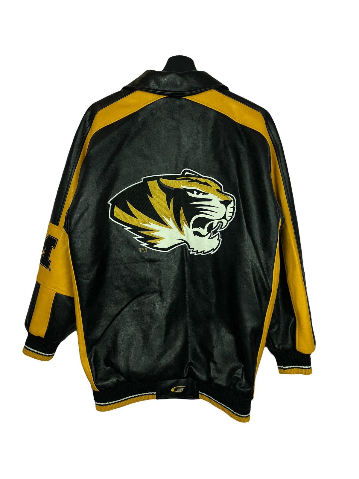 Vintage Mizzou Tigers G-lll Sports Licensed Leather Jacket Big Logo ...