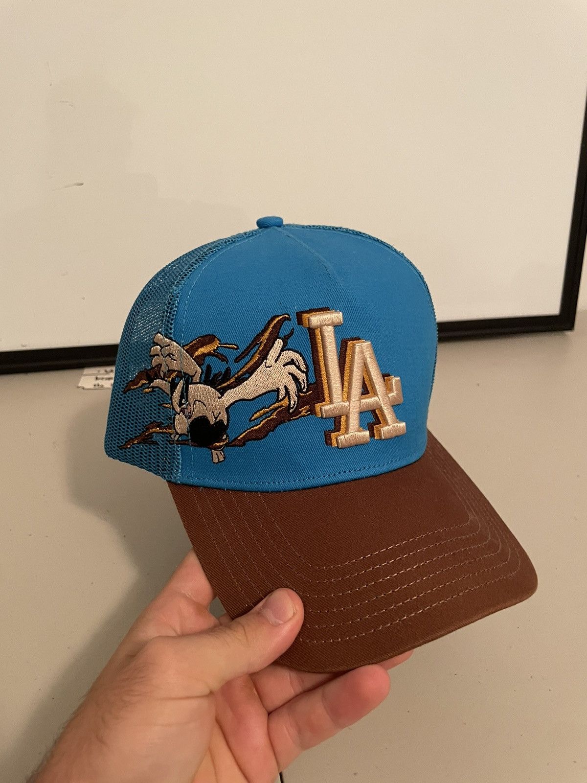 Hat × MLB × Streetwear Juice Lugia LA Dodgers Pokemon Embroidered ...