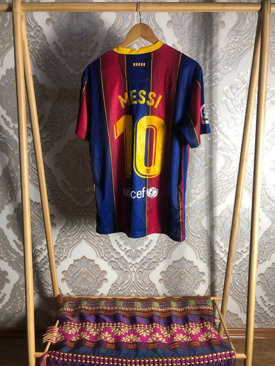 Nike × Vintage VERY RARE NIKE FC BARCELONA SPAIN SOCCER JERSEY MESSI 10 ...
