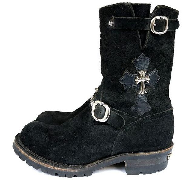 Chrome Hearts × WESCO Chrome Hearts x Wesco Cross Studded Boots | Grailed