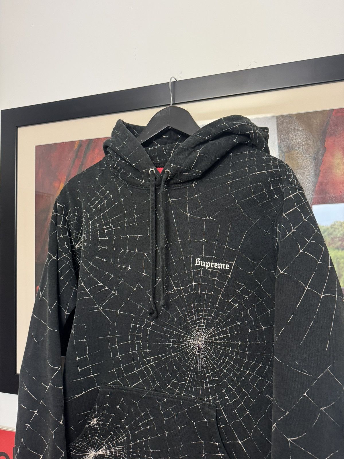 Supreme FW16 Supreme Spiderweb Hoodie Avant Garde Fullprint Skate | Grailed