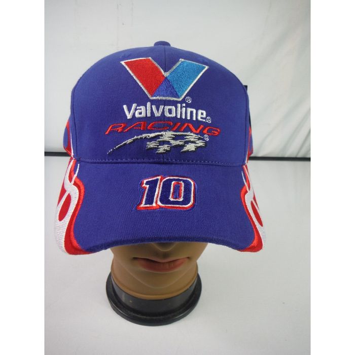 NASCAR NASCAR Scott Riggs #10 Blue Valvoline Racing Baseball Hat | Grailed