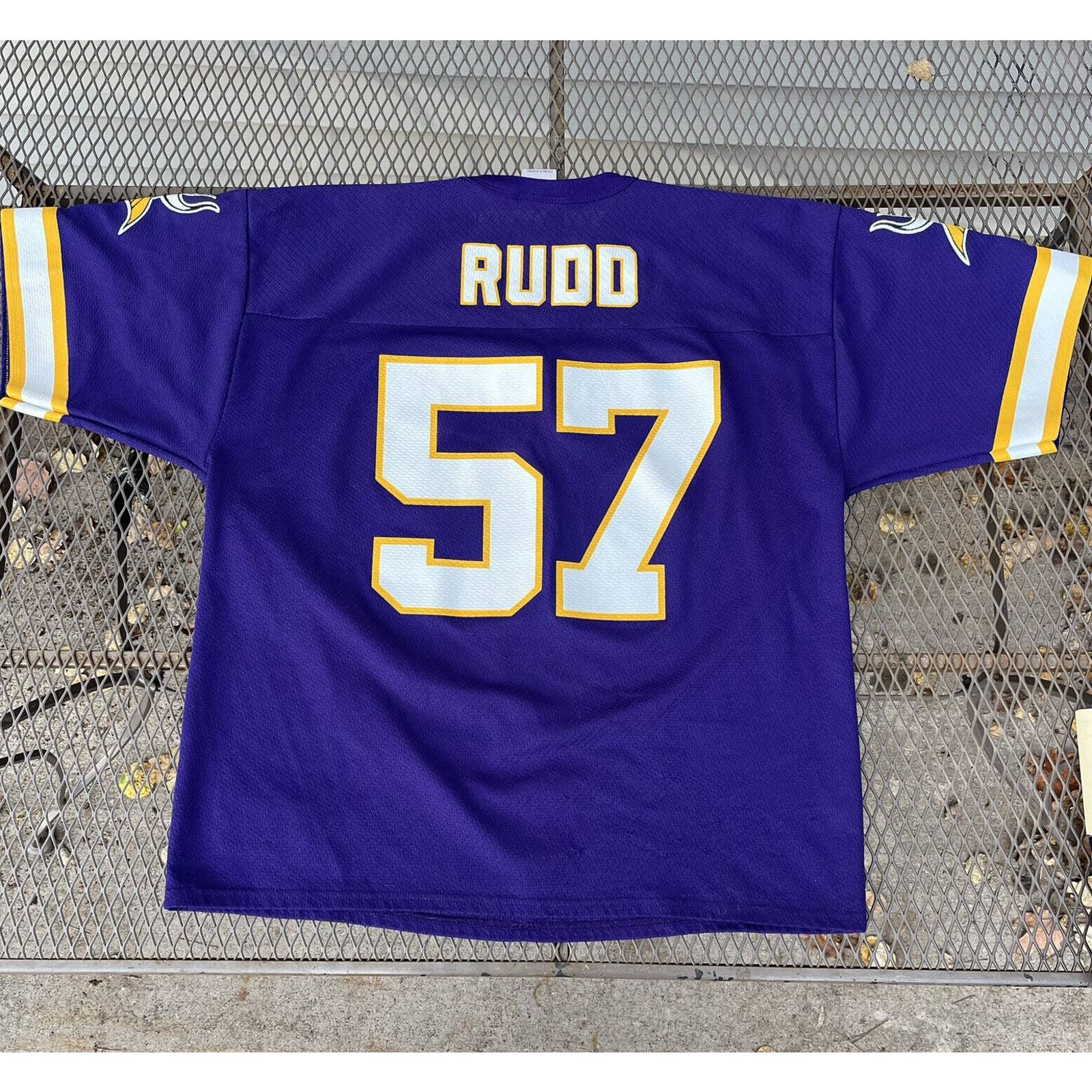 Logo Athletic Minnesota Vikings Rudd NFL Football Jersey Purple Logo ...