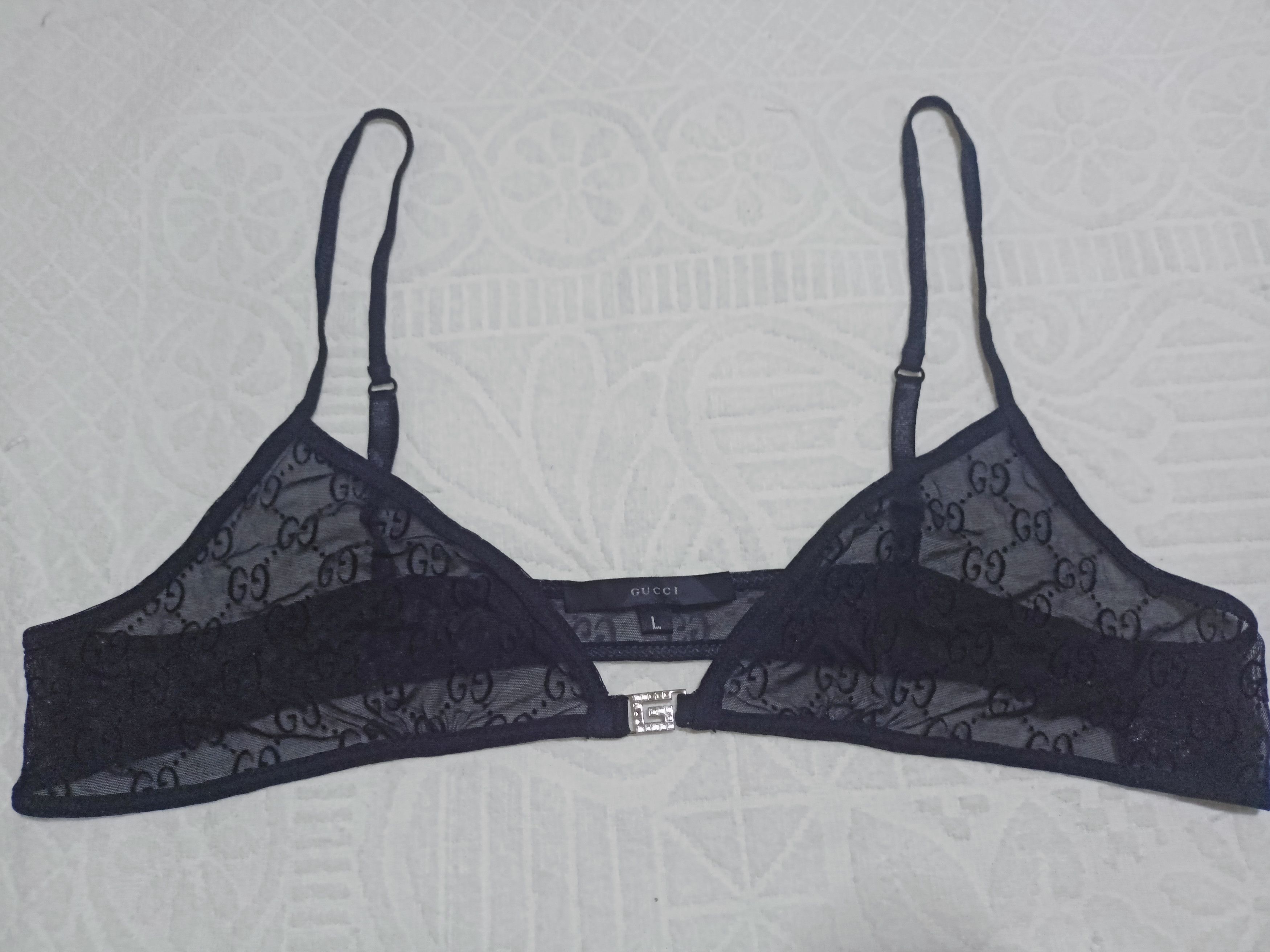Gucci × Tom Ford GUCCI x TOM FORD sheer monogram bra ss1998 | Grailed