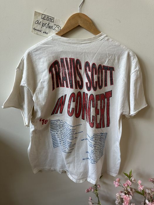 Travis Scott Vintage Travis Scott Cream 2016 Rodeo Tour Merch Tee ...