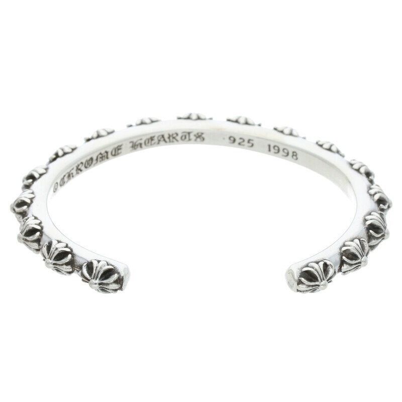 Chrome Hearts Chrome Hearts BANGLE CROSS Silver Bracelet | Grailed