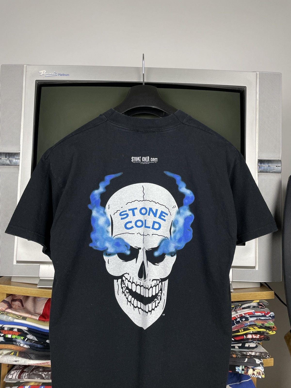 Vintage × WCW/nWo × WWF Vintage 2001 WWF Stone Cold ‘WHAT?’ T-Shirt ...
