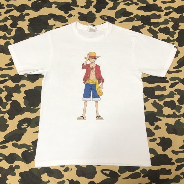 Bape × One Piece Bape One Piece Luffy T-Shirt White | Grailed