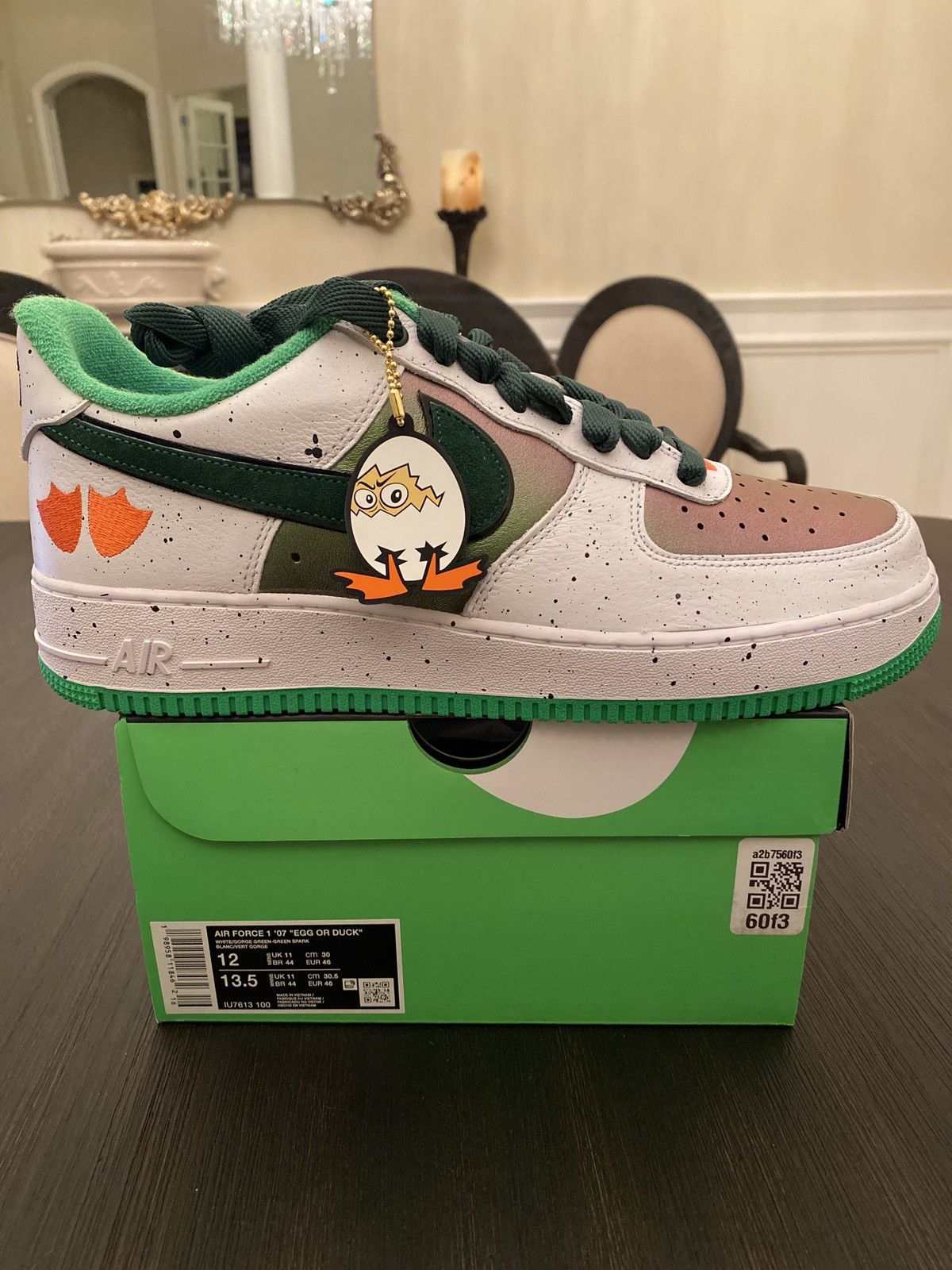 Nike Nike Air Force 1 DOAF Oregon Ducks “Egg Or Duck” PE Size 12 | Grailed