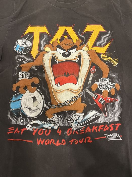 Changes 1989 Looney Tunes Taz Eat You 4 Breakfast World Tour | Grailed