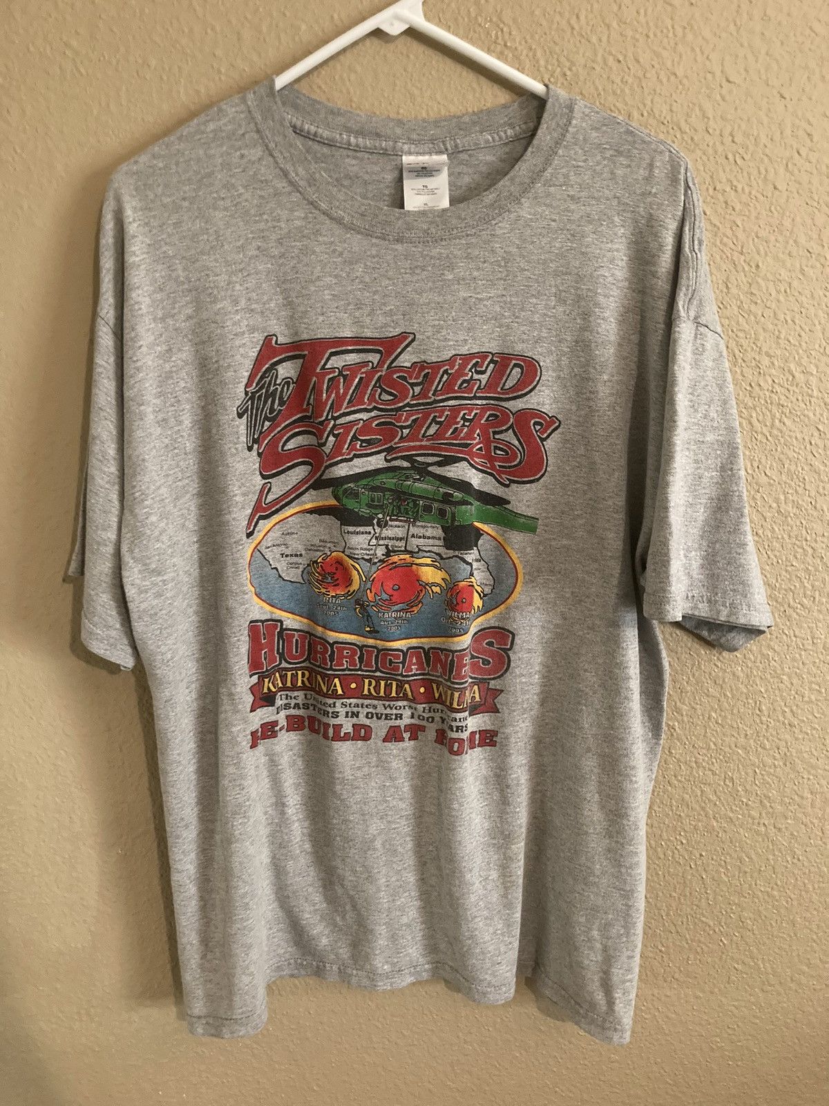Vintage Vintage Hurricane Katrina Rita Wilma Natural Disaster Shirt ...
