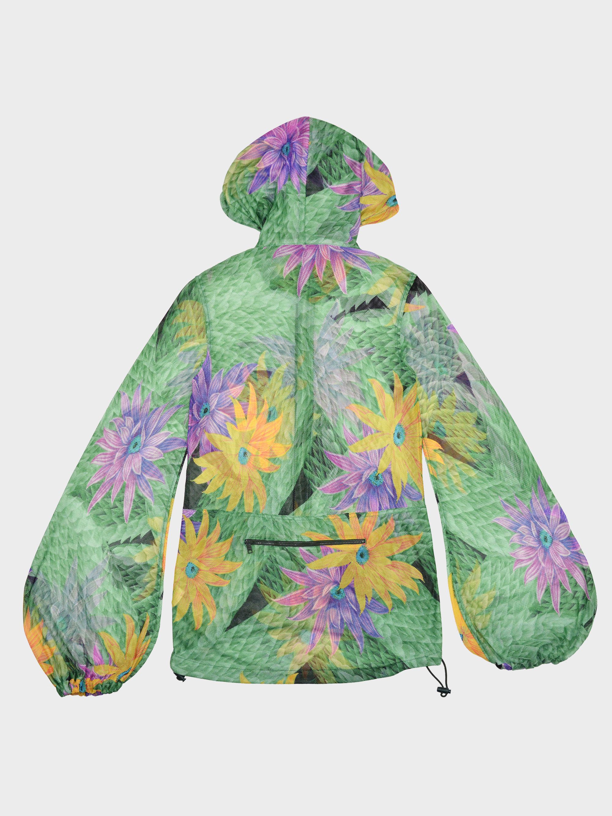 Y-3 sample - S/S 2013 - flower mesh oversized hooded jacket | Grailed