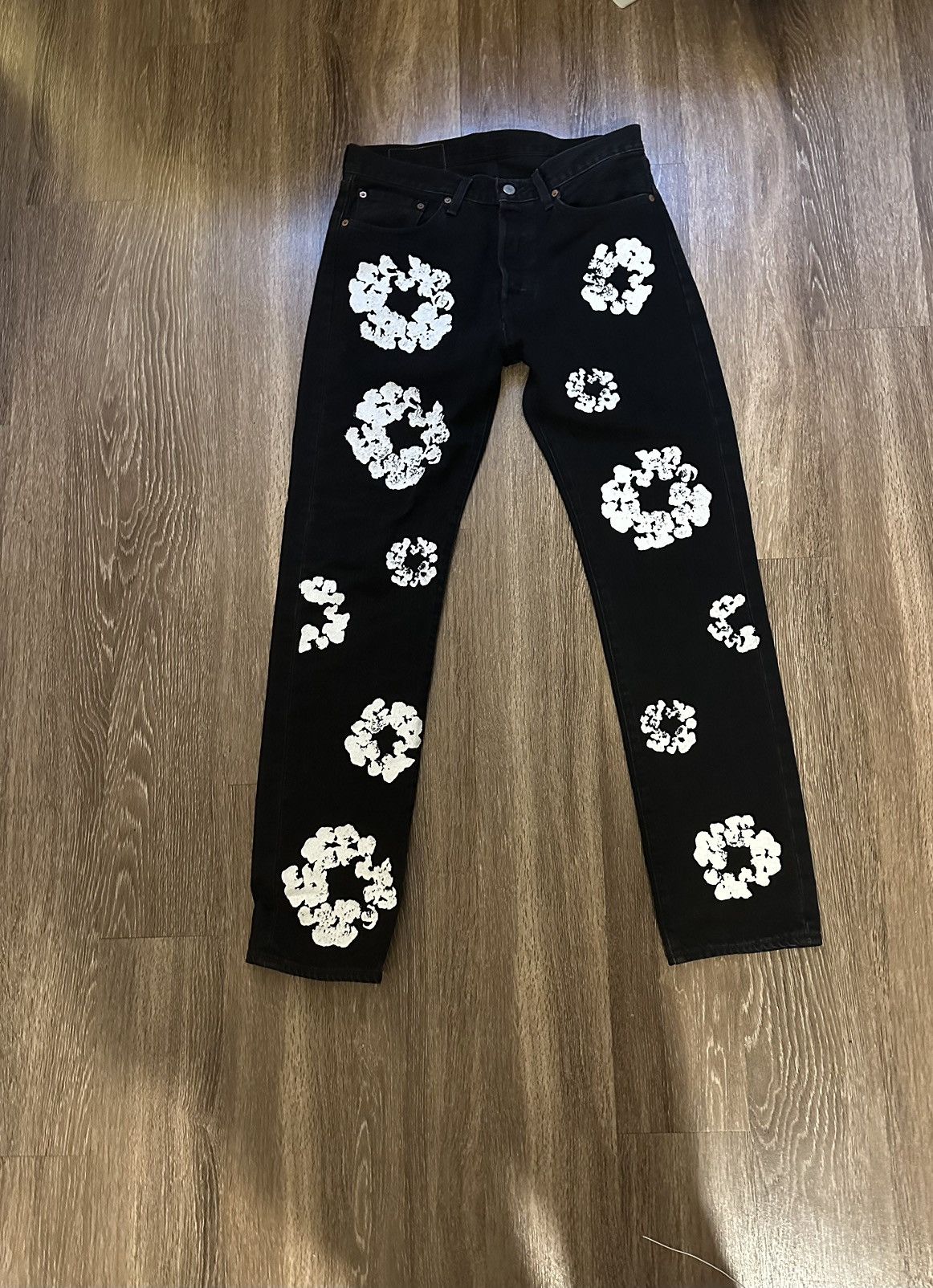 DENIM TEARS Black denim tears jeans | Grailed