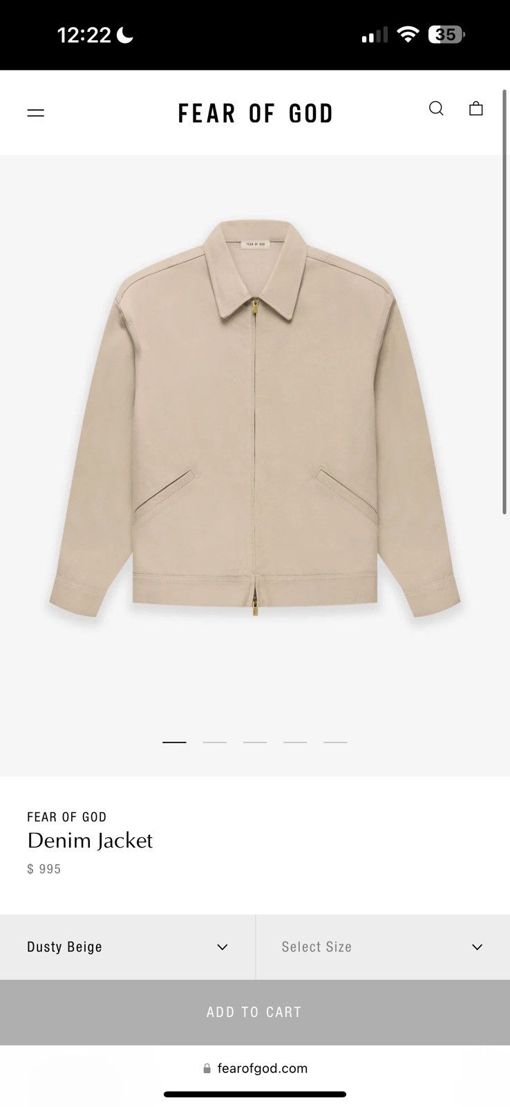 Fear of God Fear Of God Eternal Denim Jacket | Grailed