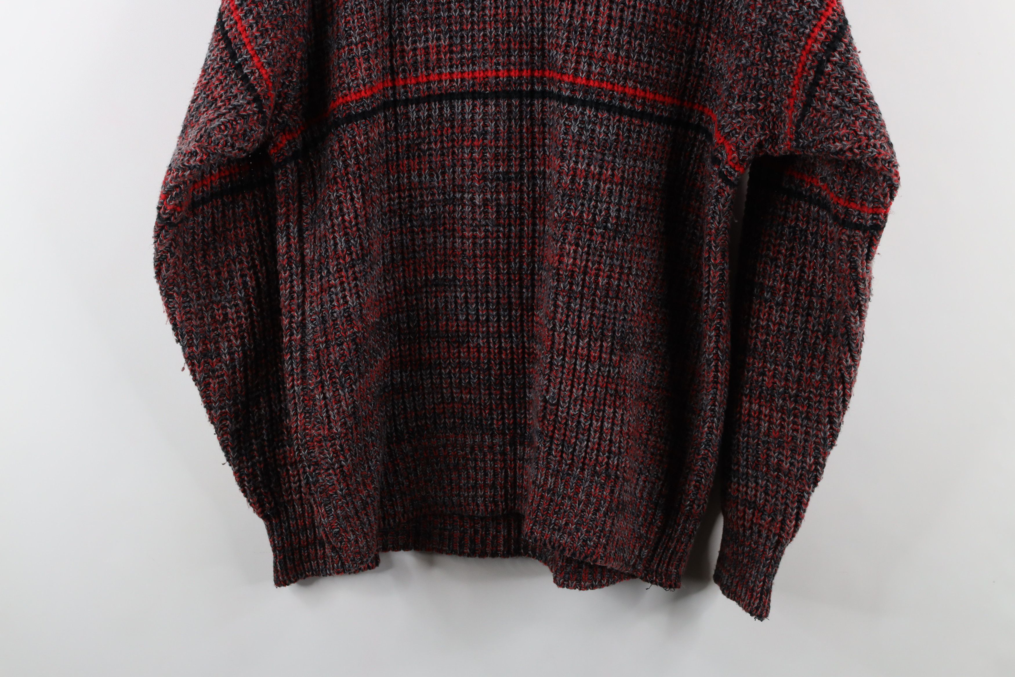 Streetwear × Vintage Vintage 70s Streetwear Chunky Ribbed Knit Crewneck ...