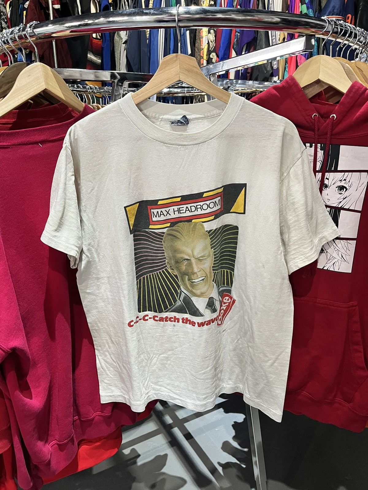 Supreme Vintage 1980s Max Headroom Coca Cola Radio Station T-Shirt ...