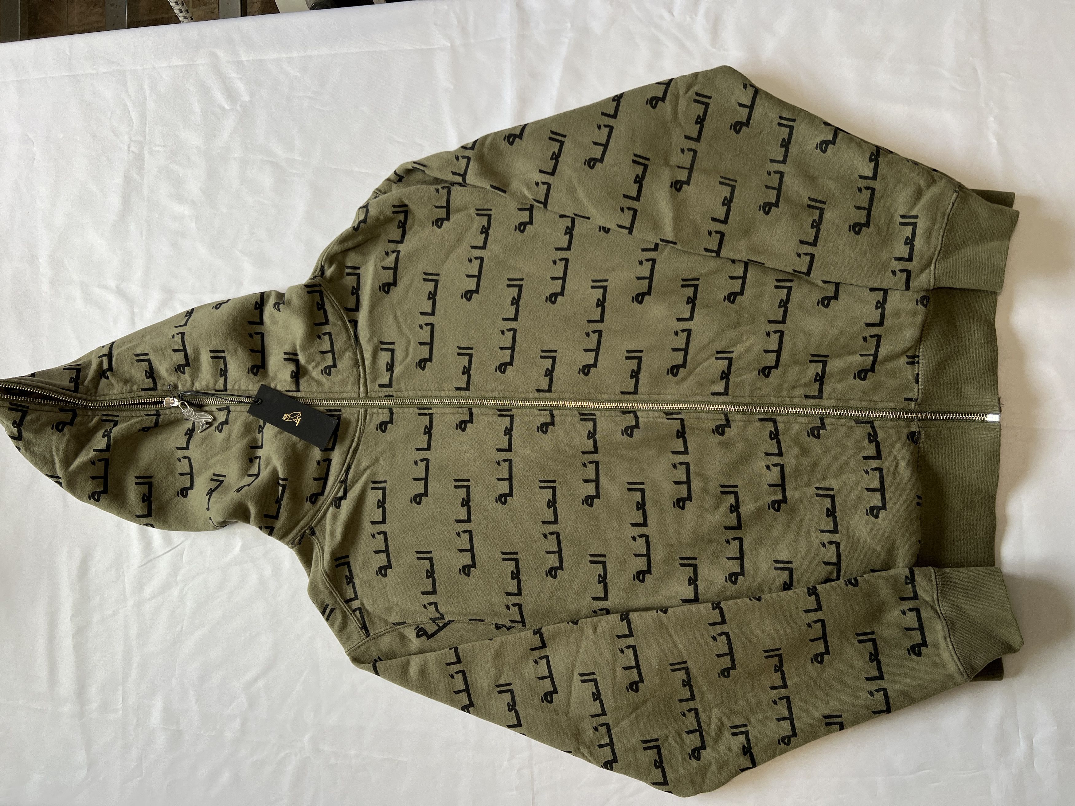 Drake OVO FAMILY ARABIC CALLIGRAPHY MONOGRAM ZIP UP HOODIE | Grailed
