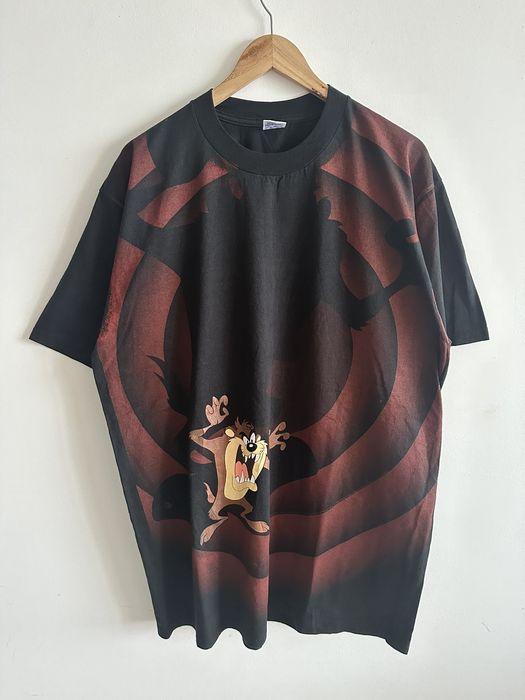 Vintage Vintage Taz Mania Devil Bullseye Overprint Warner Bros 90’s ...