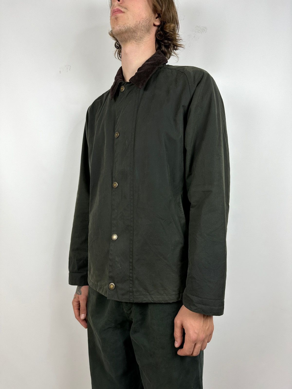 Barbour Vintage Waxed Barbour Heskin Classic Tartan Waxed Jacket Made in England Grailed