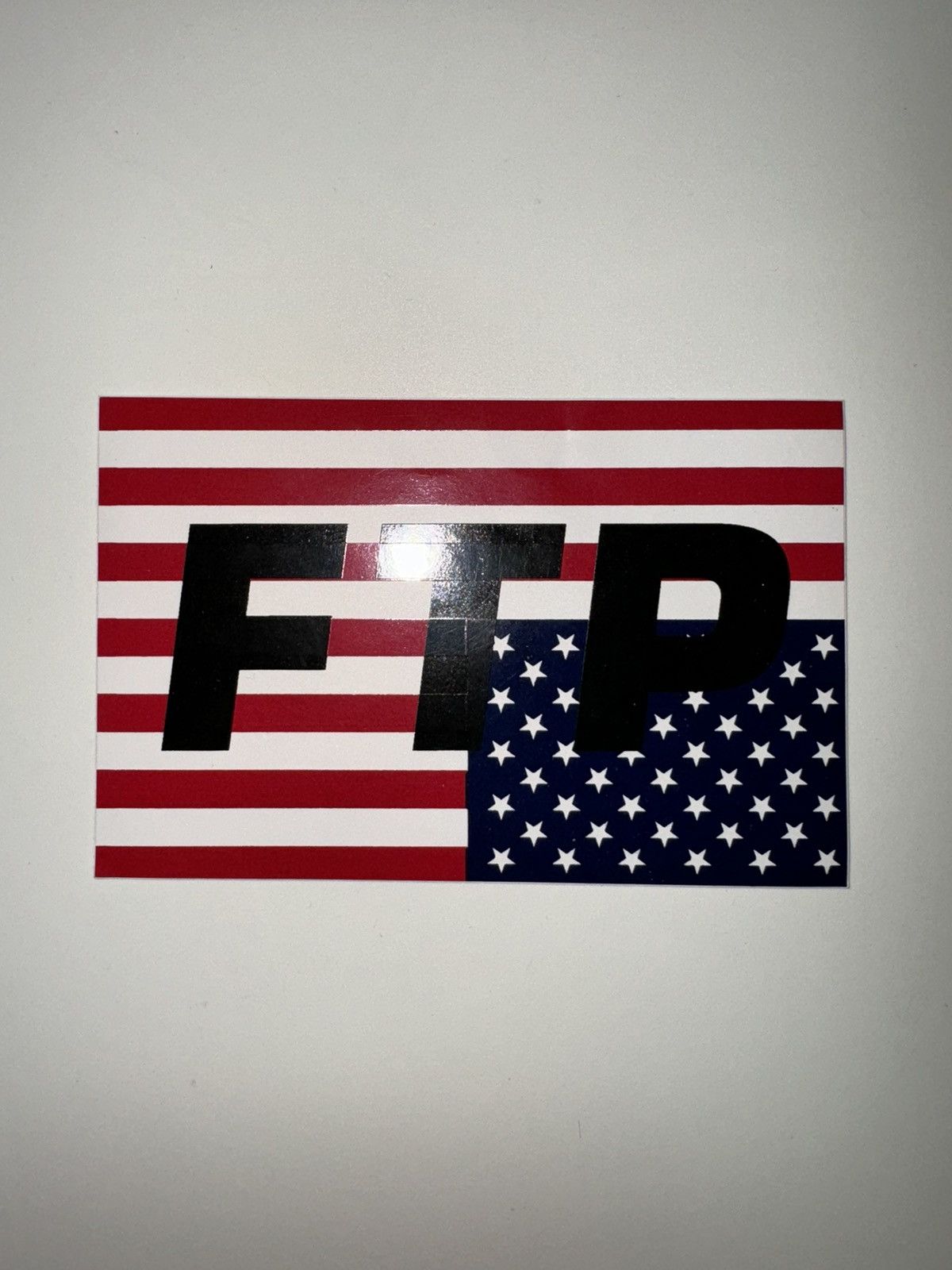 Fuck The Population ftp flag logo sticker | Grailed