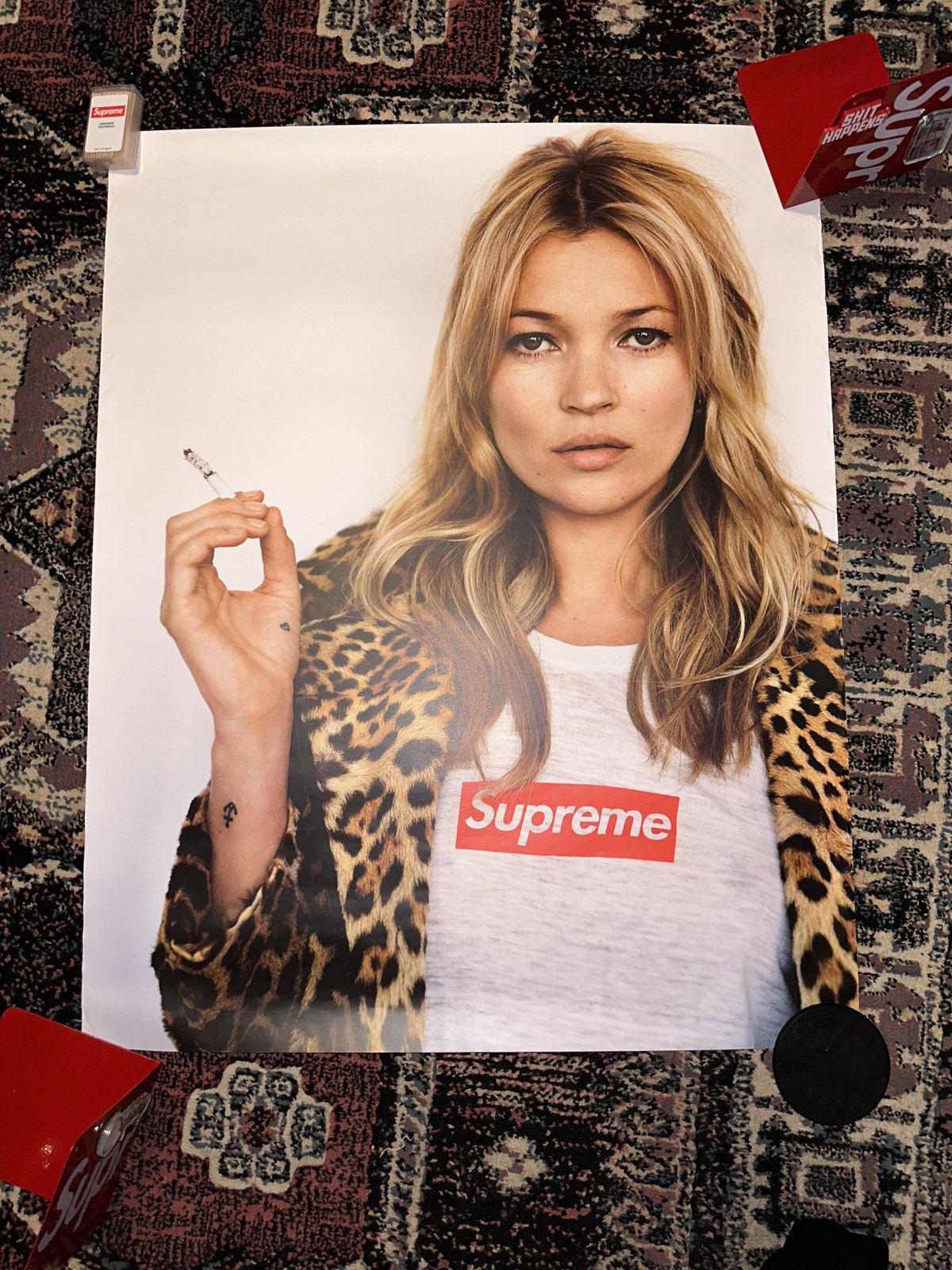 Supreme FW12 Supreme Kate Moss Poster Photo Tee Campaign AUTHENTIC ...