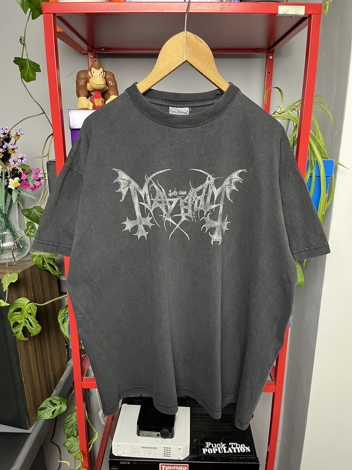 Vintage Vintage 90s Mayhem logo worn to perfection faded washed tee ...