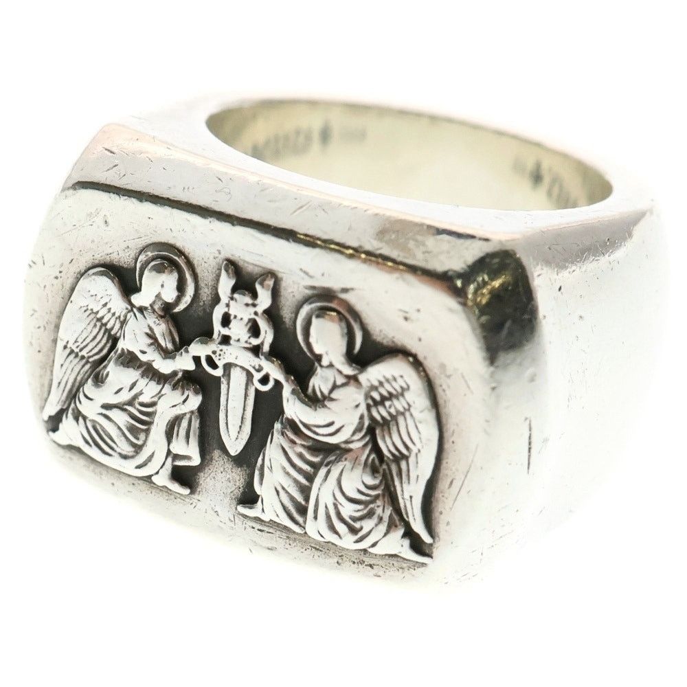 Chrome Hearts Chrome Hearts Big PJ Angel Silver Ring | Grailed