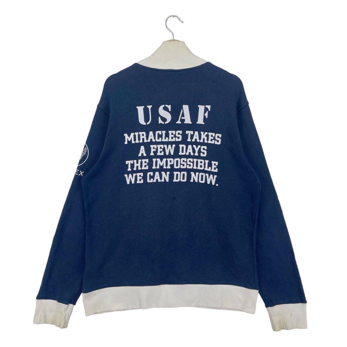 Avirex × Military × Usaf Vintage Avirex USAF Zip Up Sweater | Grailed