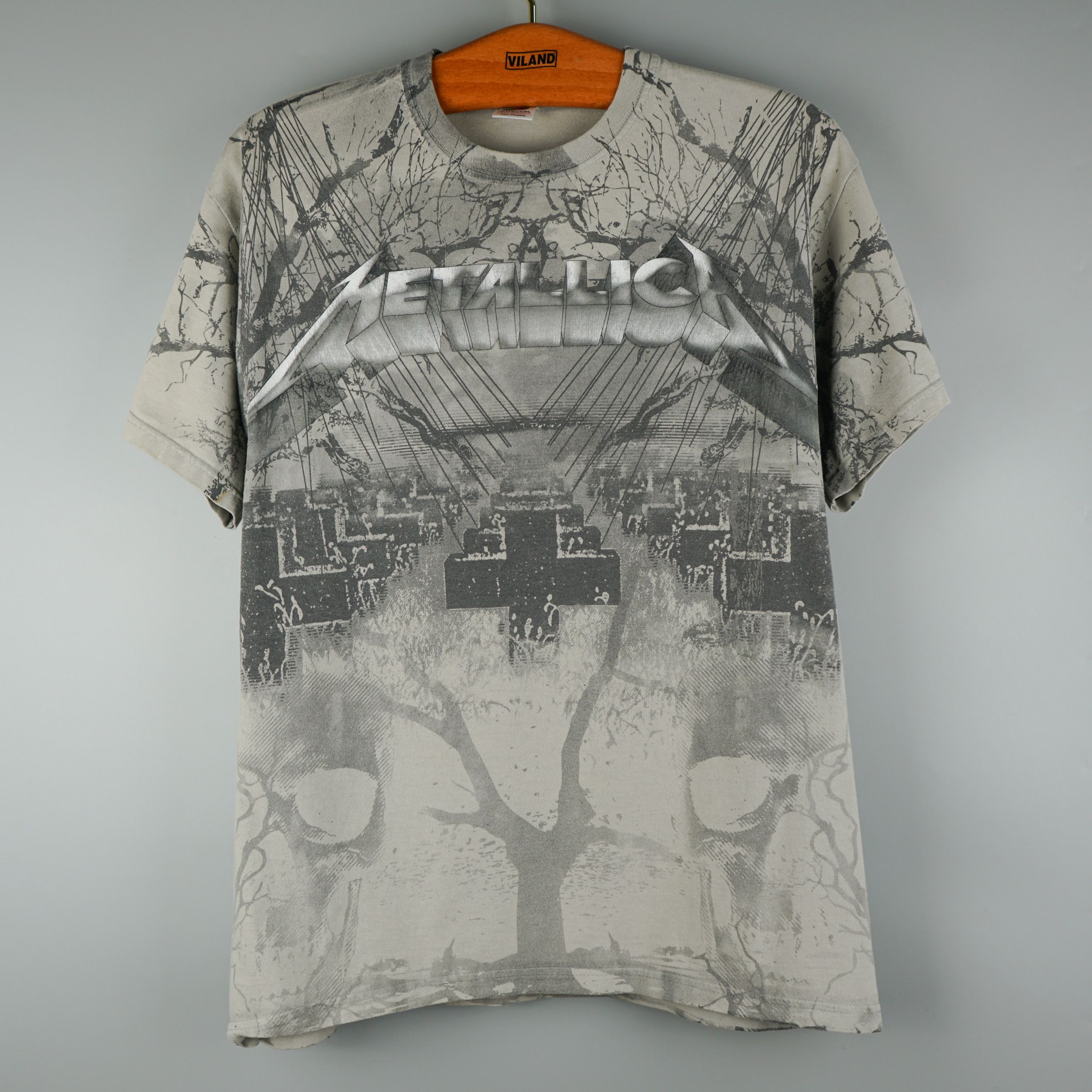 Band Tees × Rock T Shirt × Vintage 2000s Metallica All Over Print T ...