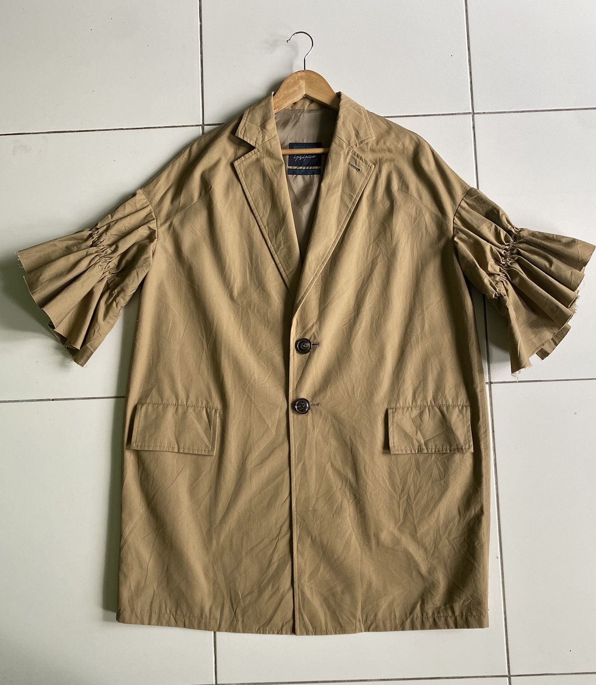 Yohji Yamamoto Yohji Yamamoto Signature raffle Short Jacket good ...