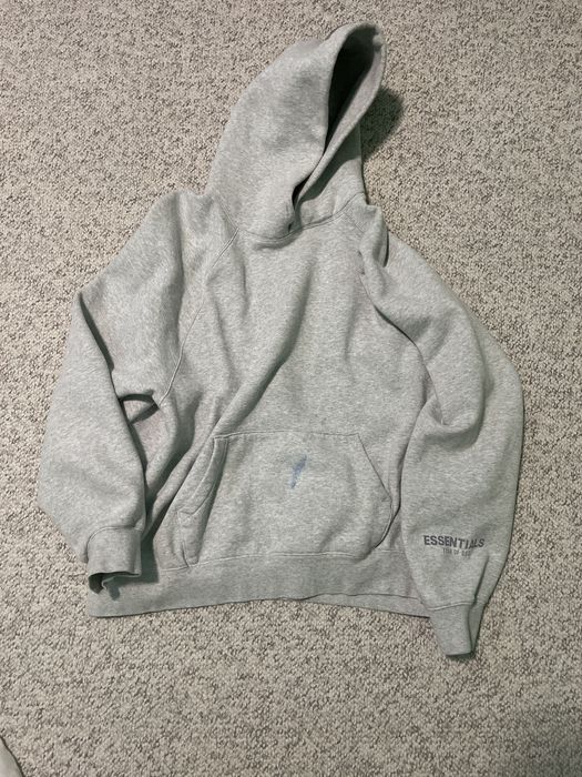Essentials Grey essentials hoodie | Grailed