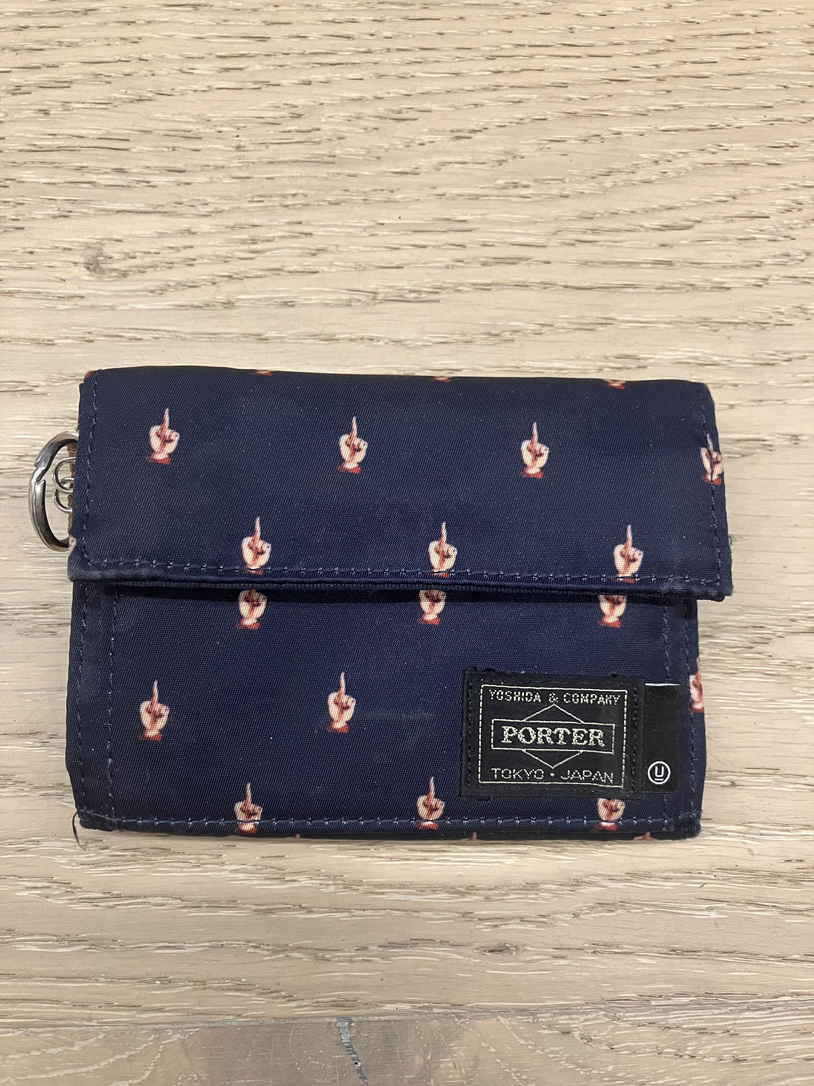 Porter × Undercover Porter X Undercover Navy Blue Middle Finger Tri ...