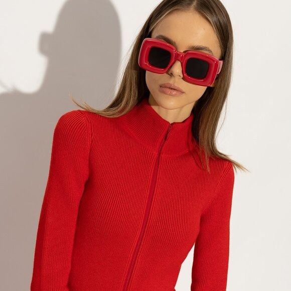 Loewe 🕶️ New Loewe LW40098I 66A Sunglasses - Red Frame | Grailed