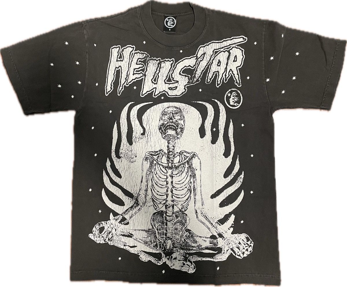 HELLSTAR Hellstar Inner Peace Skeleton Skull T-Shirt | Grailed