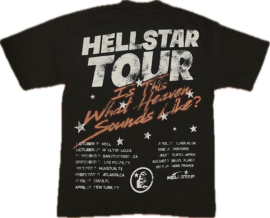 HELLSTAR Hellstar Records Heaven Sounds Biker Tour T-Shirt | Grailed