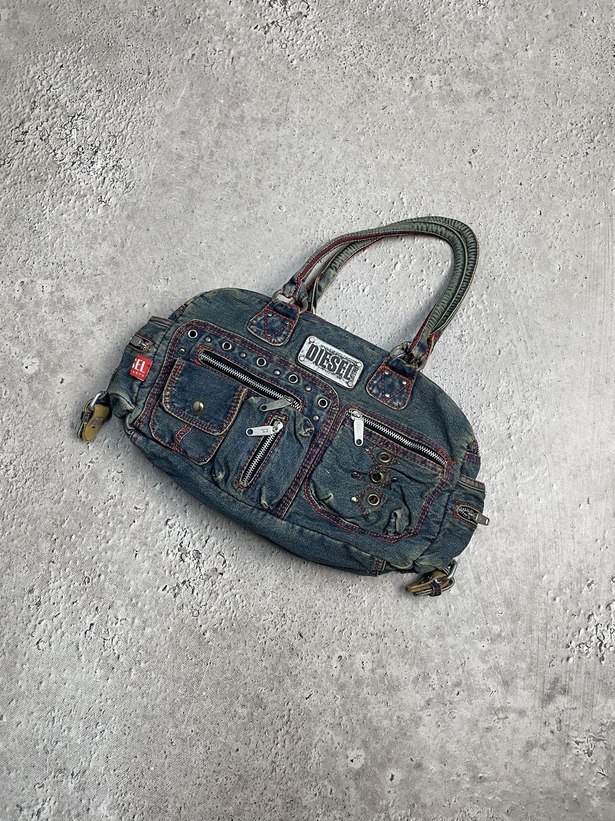 Diesel Diesel sling bag Vintage Y2K multi pocket bag military 90s | Grailed
