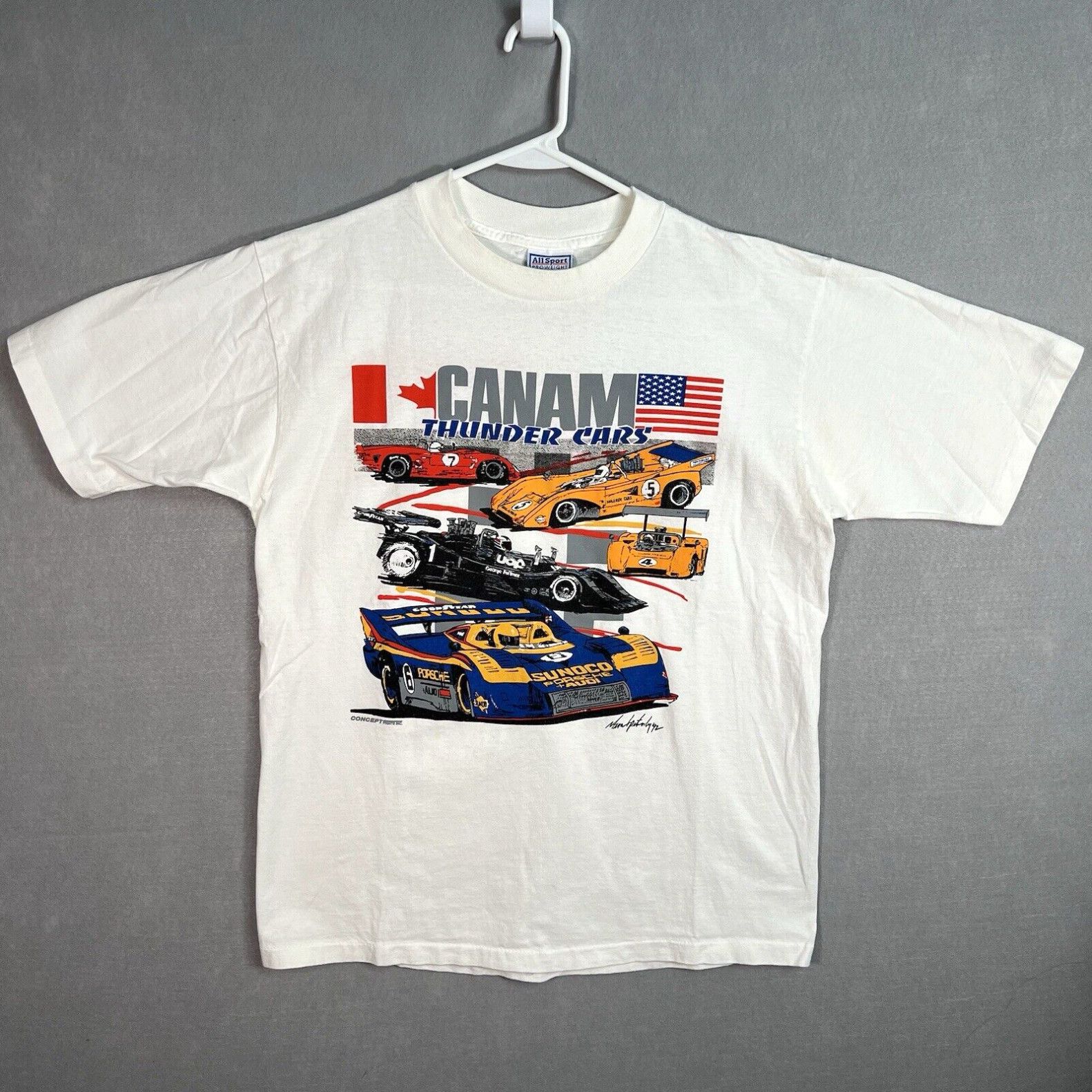 Vintage Vintage 90s Can Am Racing Porsche McLaren Car T shirt Adult ...