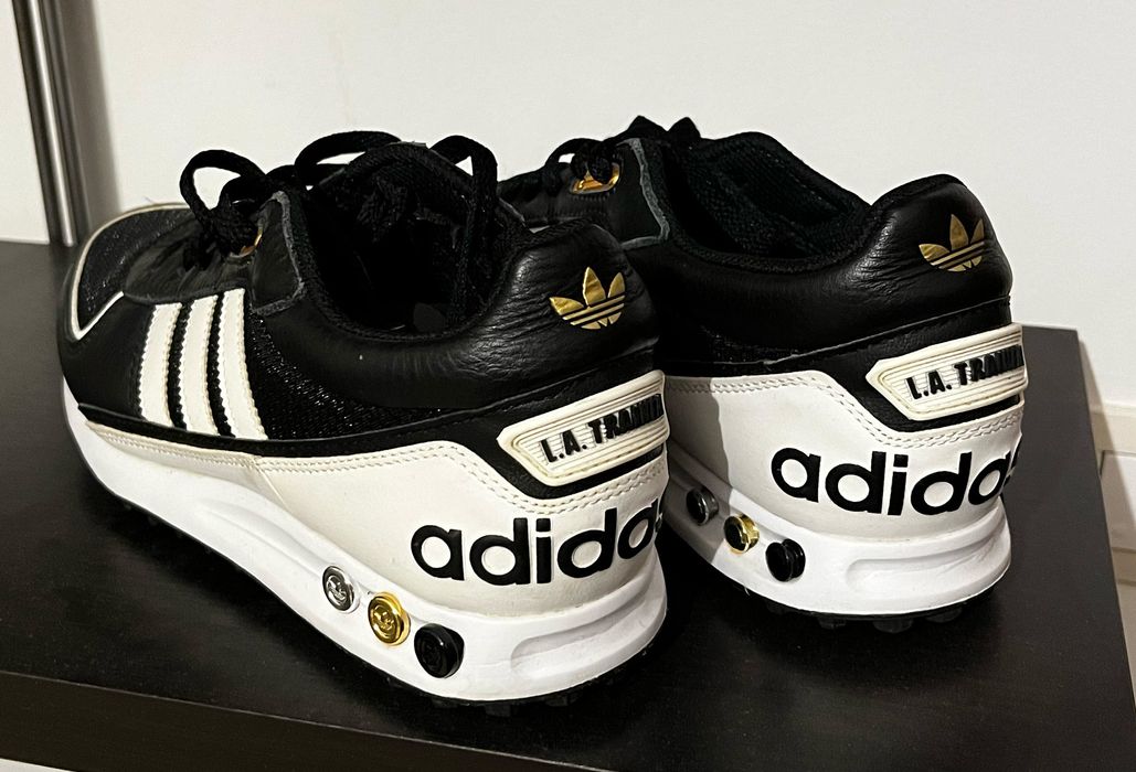 Adidas Adidas L.A. Trainer II, black/white/gold | Grailed