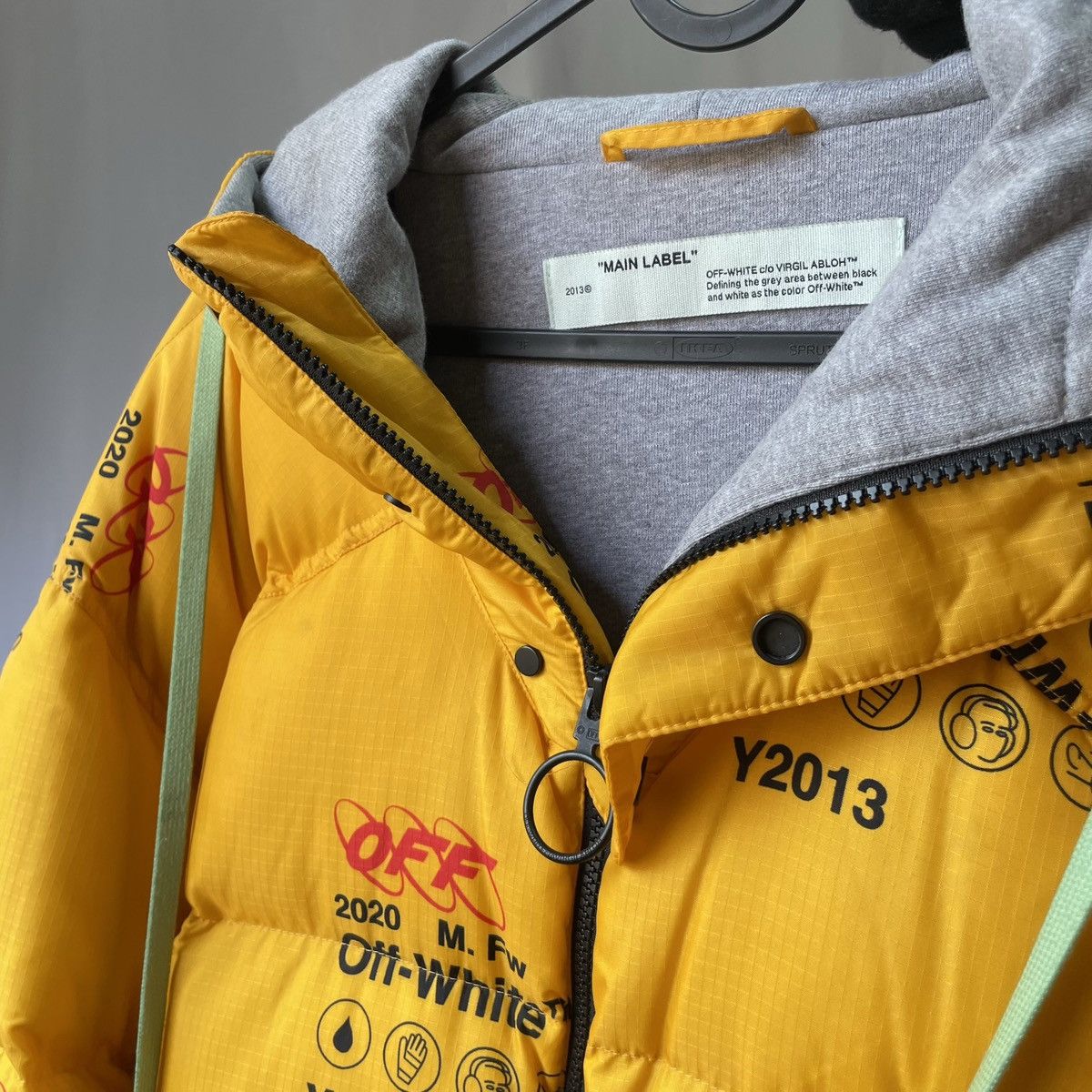 Off-White OFF-WHITE PUFFER Y2013 YELLOW | Grailed