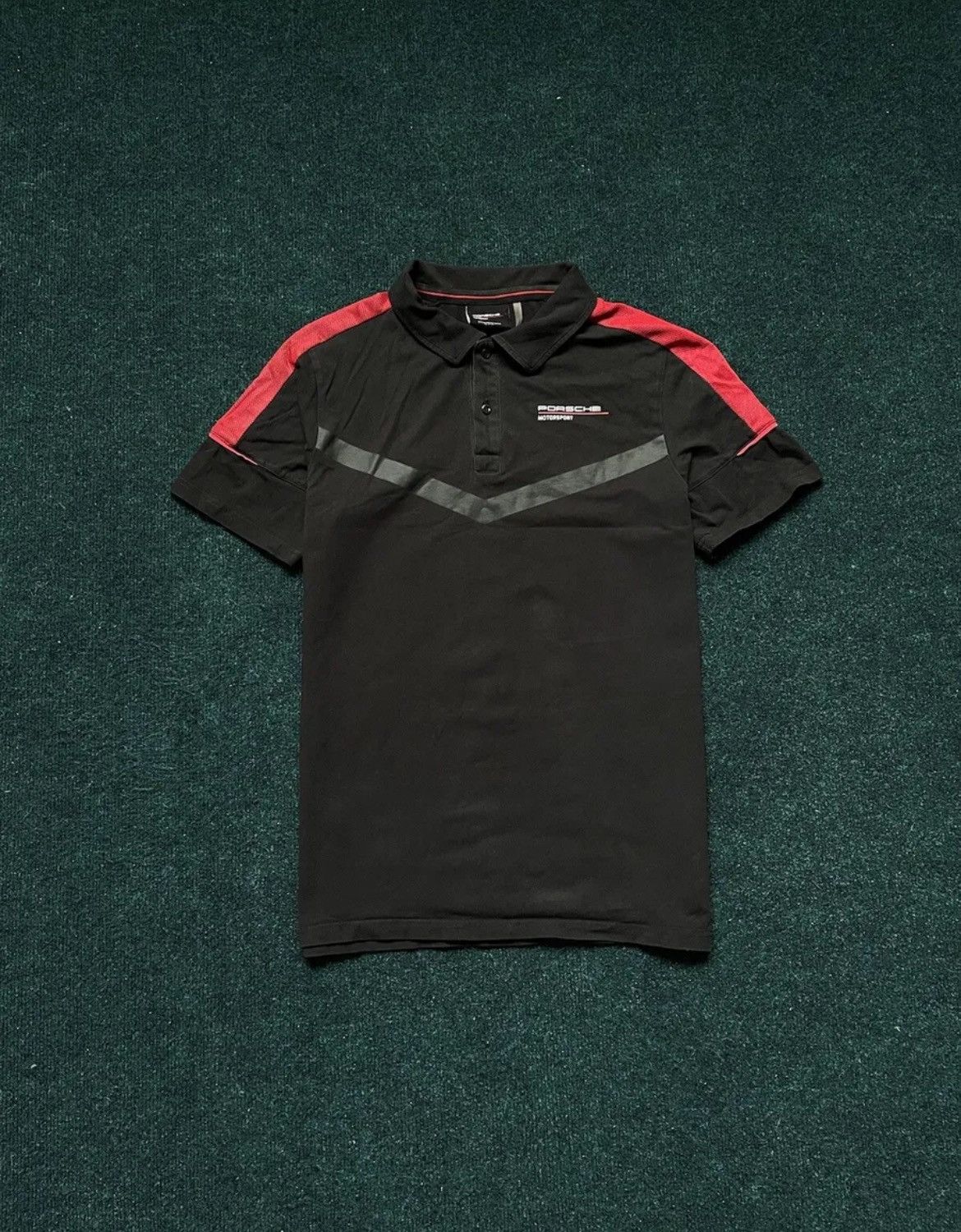 Porsche Design Porsche Motorsport Team Polo Fanwear Shirt Black RARE ...