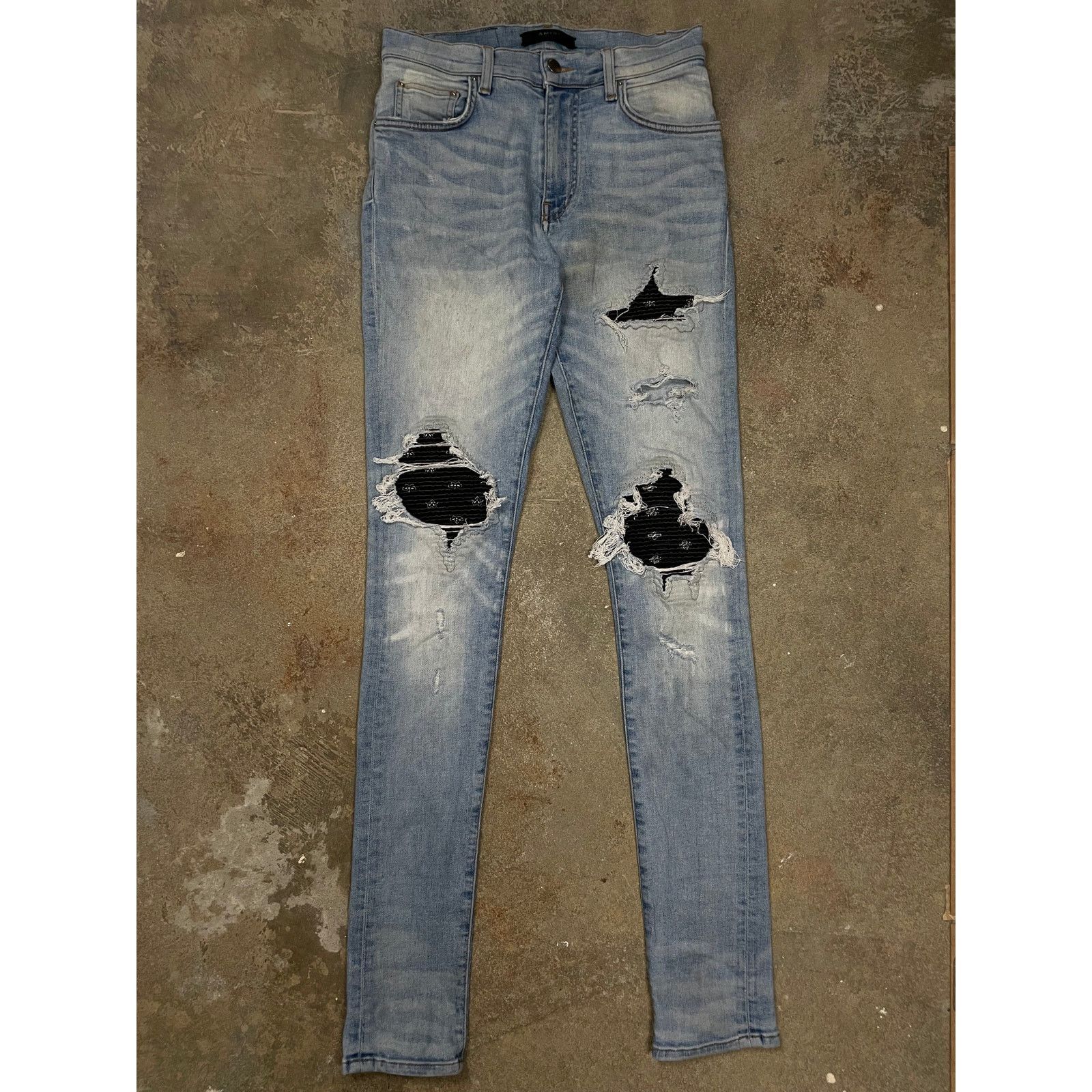 Amiri Amiri MX1 Light Wash Paisley Patch Used 29 | Grailed