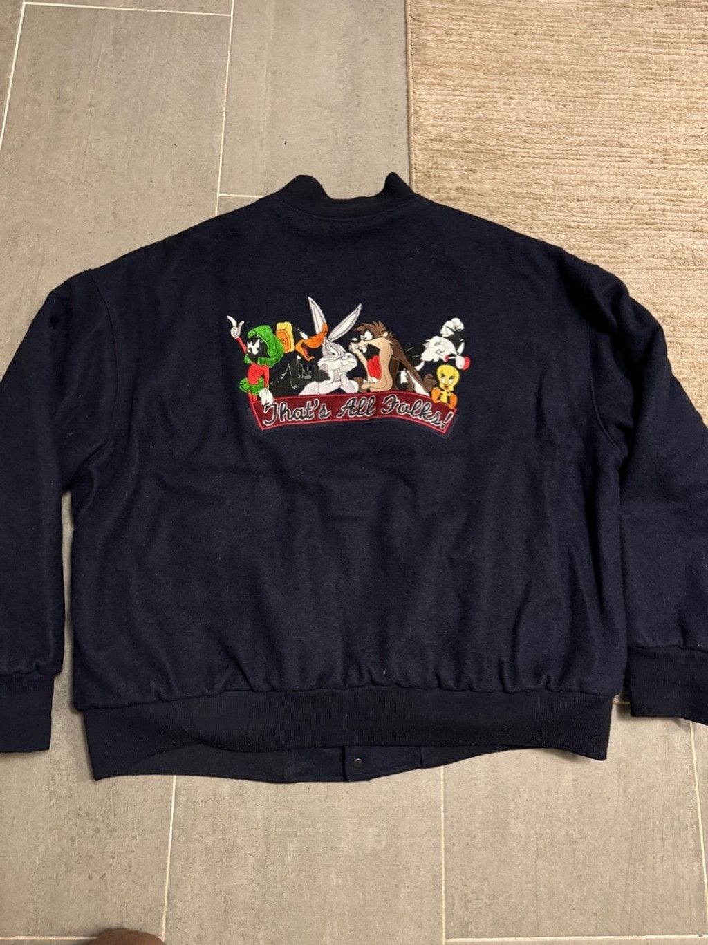 Warner Bros Vintage Warner Brothers Looney Tunes Varsity Jacket XL ...