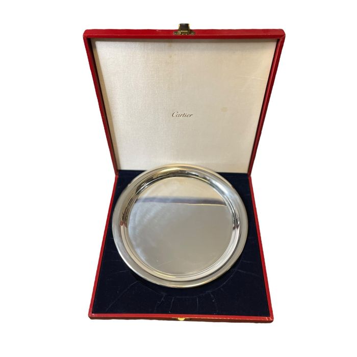 Cartier Cartier Pewter Silver Serving Plate Original Box & Dust bag ...