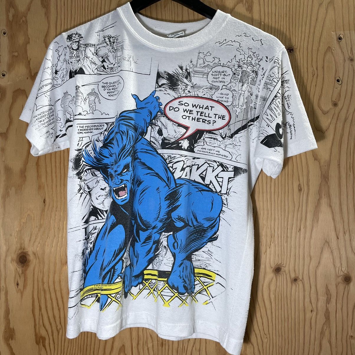 Marvel Comics × Vintage 1993 Beast X-Men Marvel Comics Gambit Wolverine ...