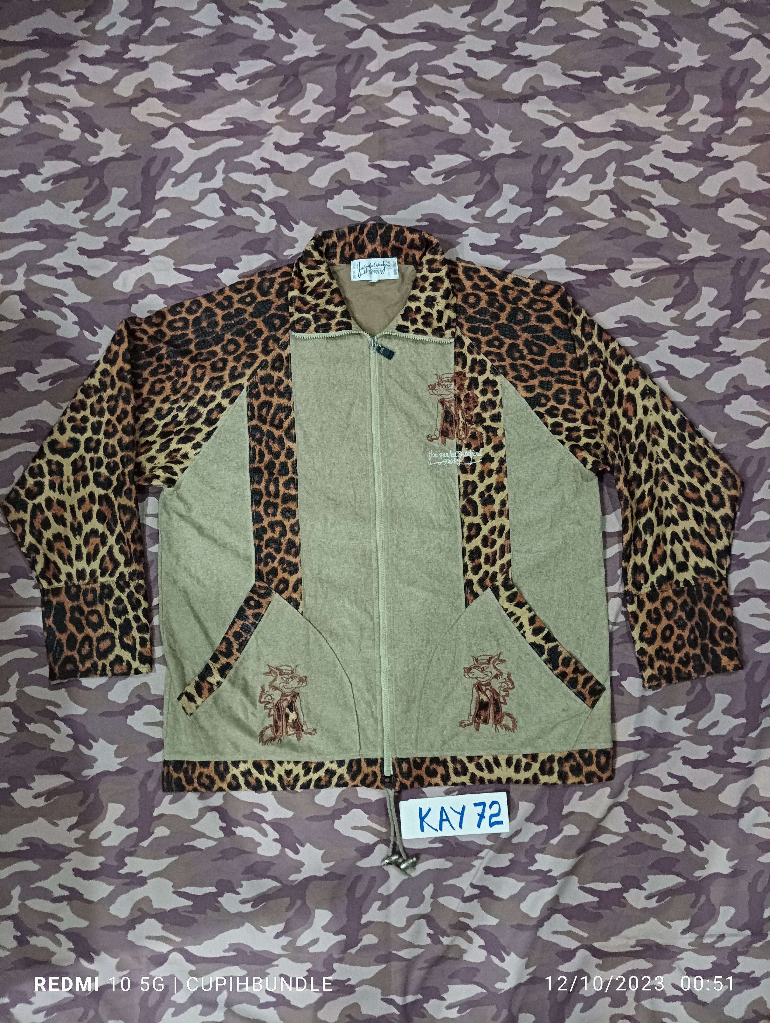 Japanese Brand DESIGNER LEOPARD DESIGN JACKET | Grailed