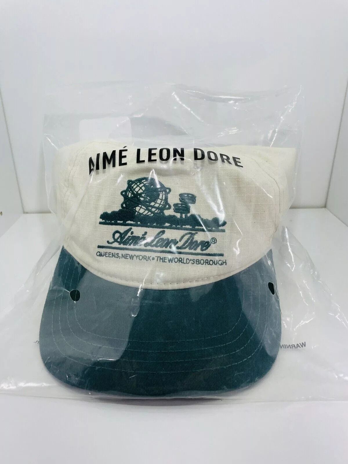 Aime Leon Dore Aime Leon Dore ALD Unisphere Hat Cap White Green | Grailed