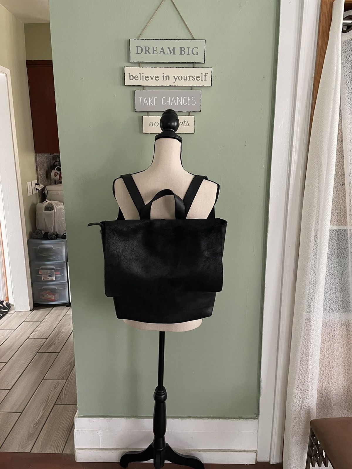 Genuine Leather MAYKO BAG LEATHER LARGE BACKPACK BLACK - MANILA BAG ...