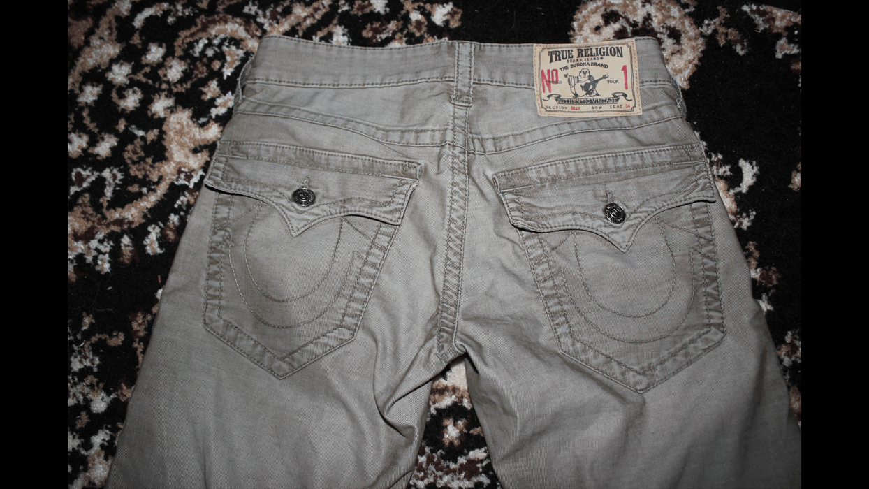 True Religion "Authentic Vintage" Green Corduroy Flared True Religions ...