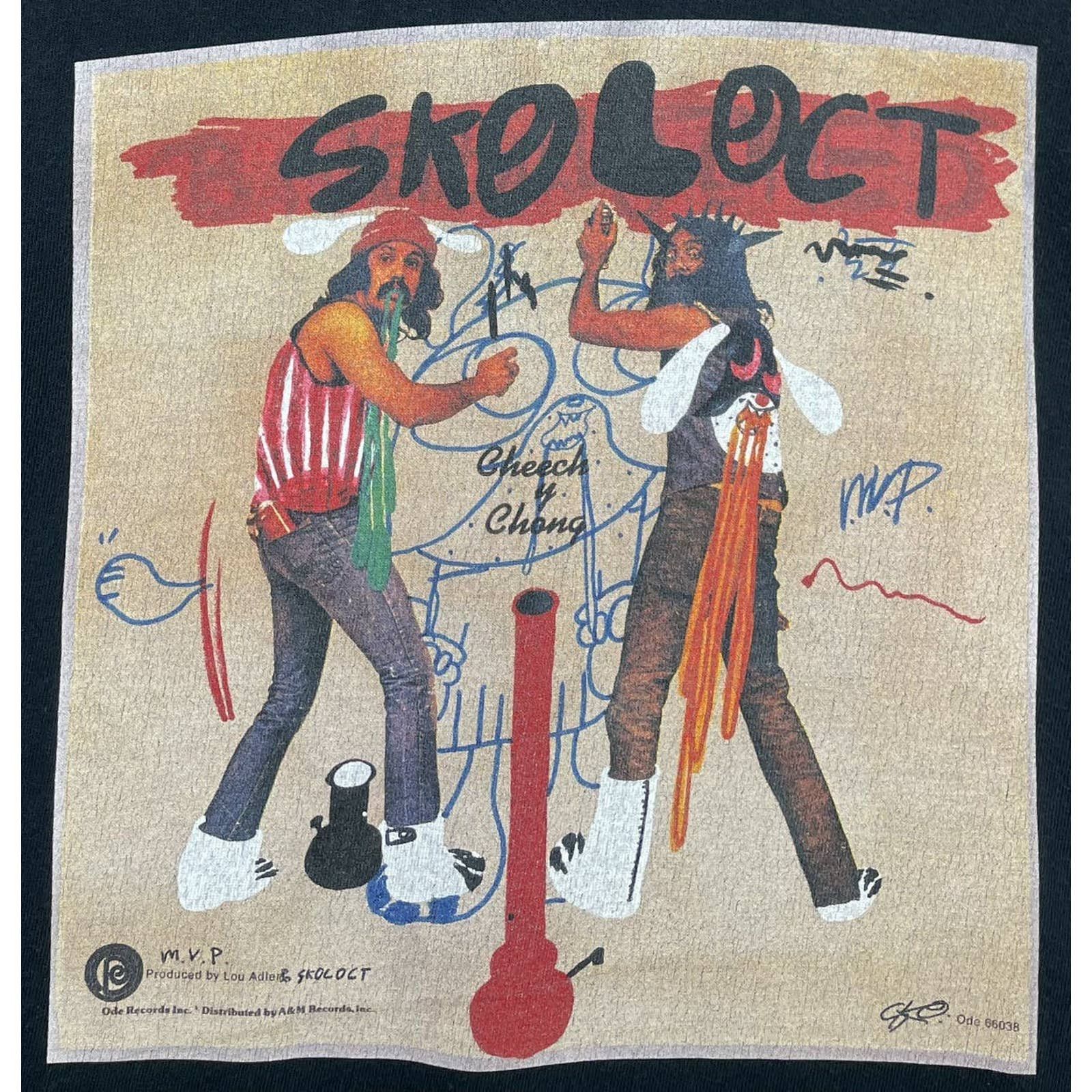 Vintage SKOLOCT Cheech and Chong Sko Graffiti T | Grailed